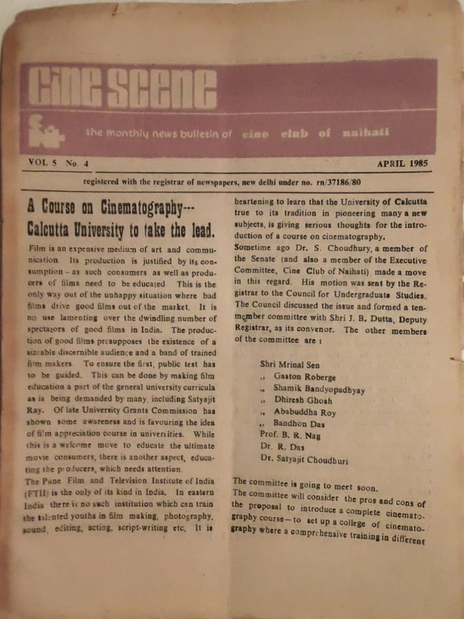 Cine Scene (English) | Magazines | Bengal Film Archive